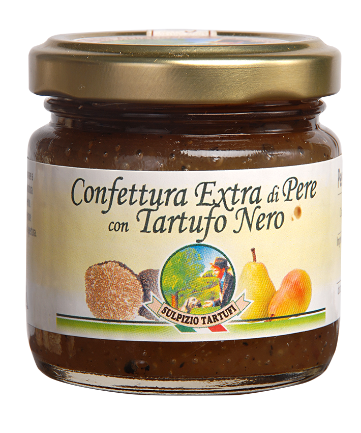 Купить экстра-конфитюр из груш с черным трюфелем | Italian Market
